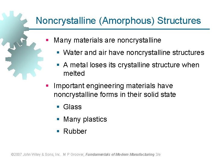 Noncrystalline Amorphous Structures Prabhjot Singh Noncrystalline ...