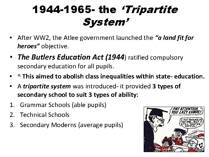 Social Policy and Education The History of Education