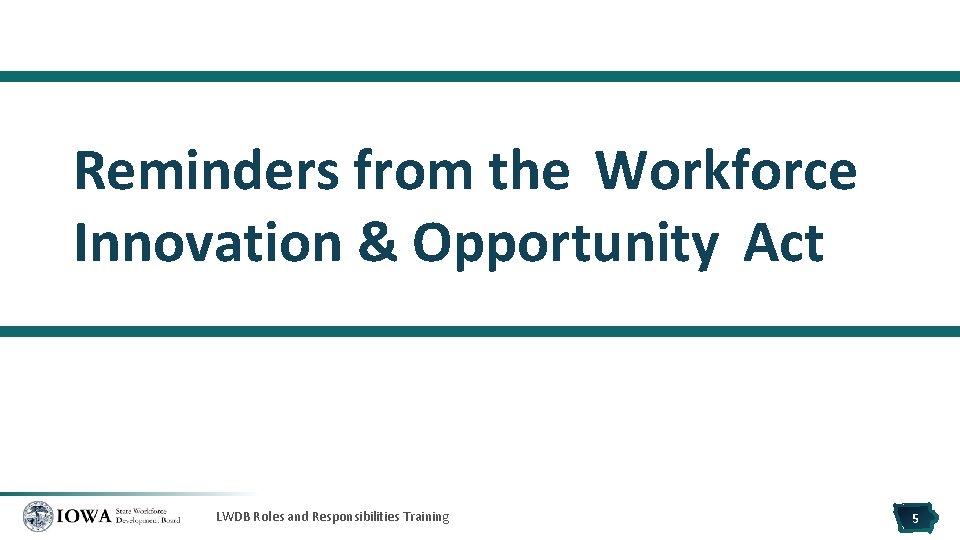 WIOA Local Planning Overview February 9 2021 TODAYS