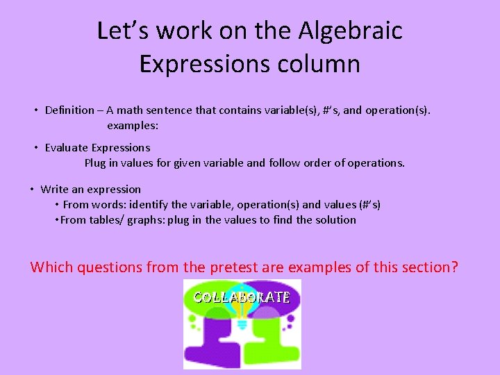 Expressions Functions Foldable Created by D Encarnacion 111611