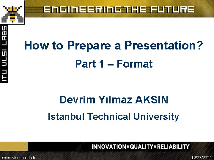 How to Prepare a Presentation Part 1 Format