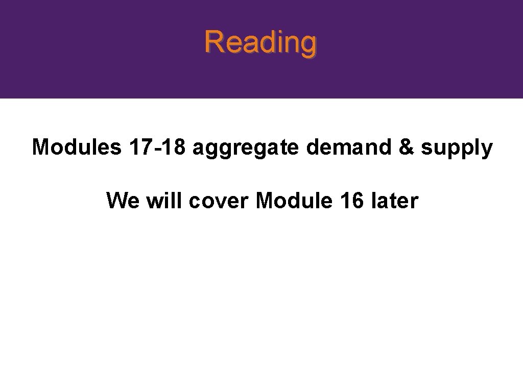Module 17 Aggregate Demand Introduction and Determinants KRUGMANS