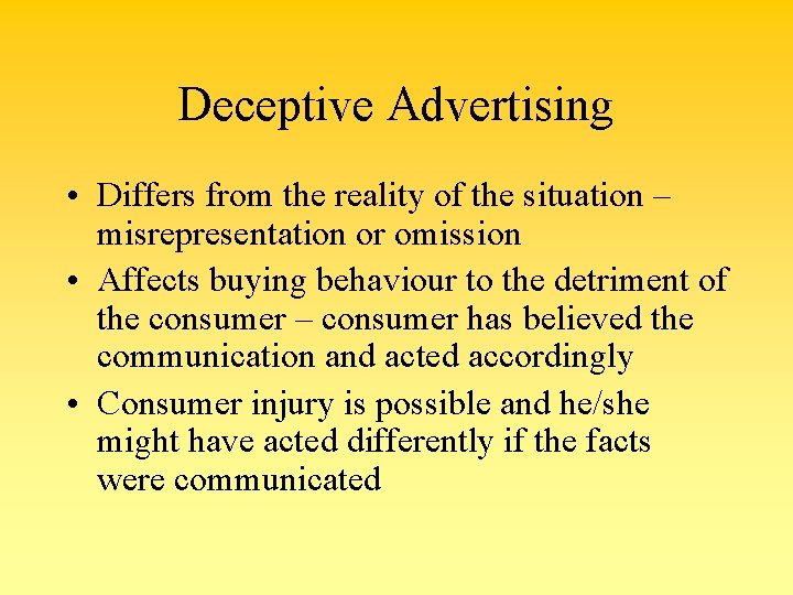 Advertising Regulation Vulnerable areas Tobacco and alcoholic beverages