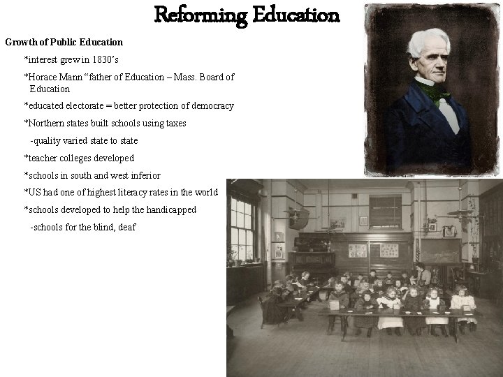Ch 12 Antebellum Culture and Reform Focus Questions