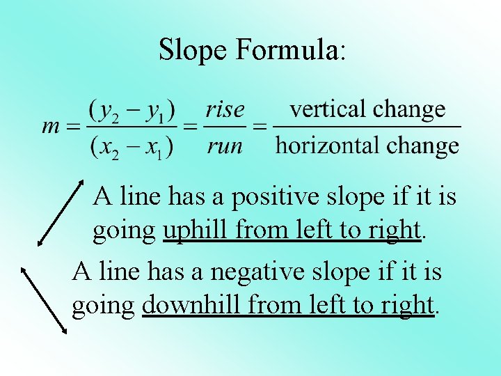 Focus Question How can you find the slope
