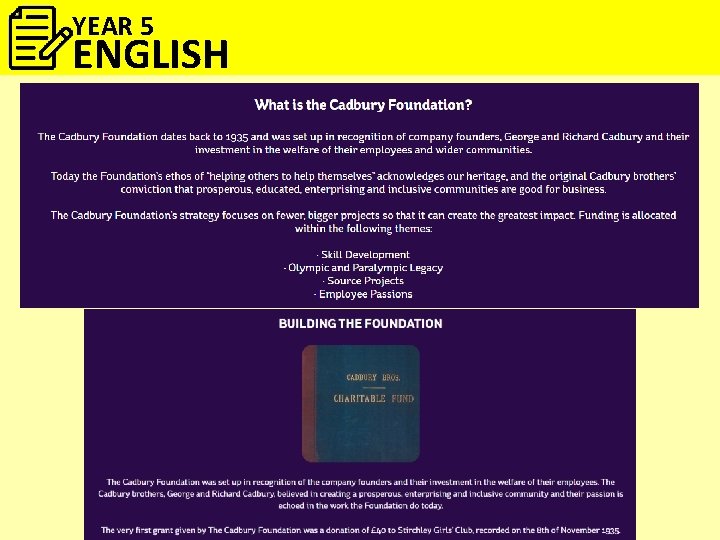 YEAR 5 ENGLISH YEAR 5 ENGLISH Recap What