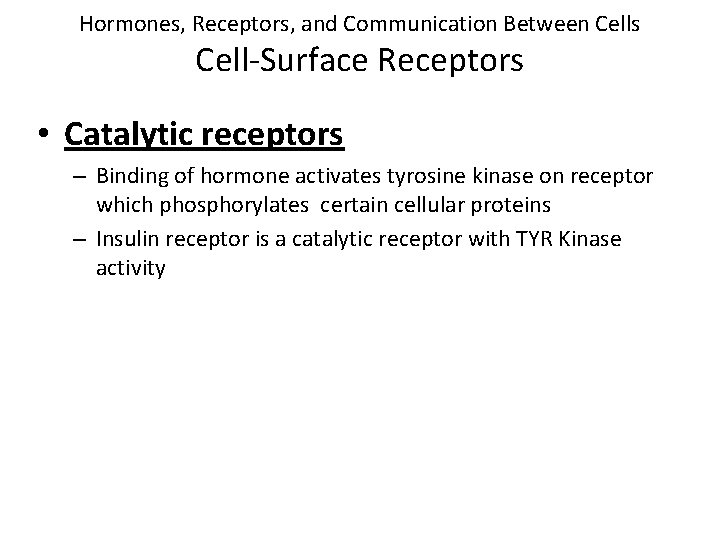 Regulation of Metabolism Regulation of Metabolism How does