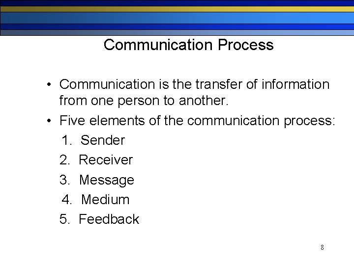 Module Seven Communication 1 The Linkage Between Motivation