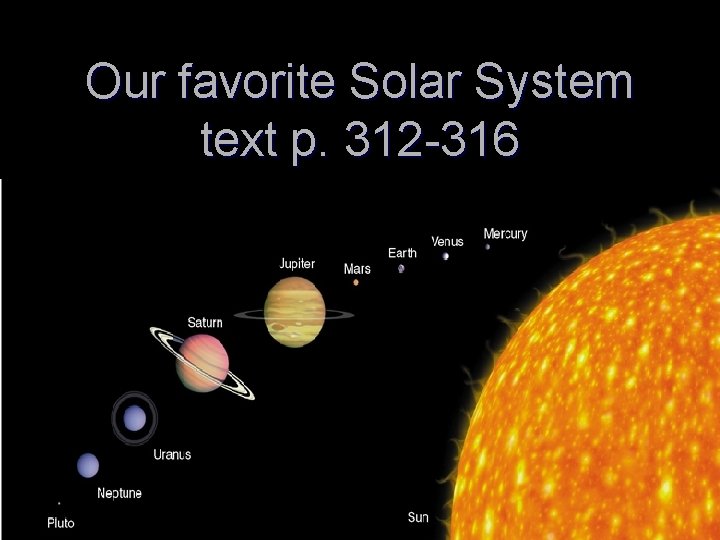 Our favorite Solar System text p 312 316
