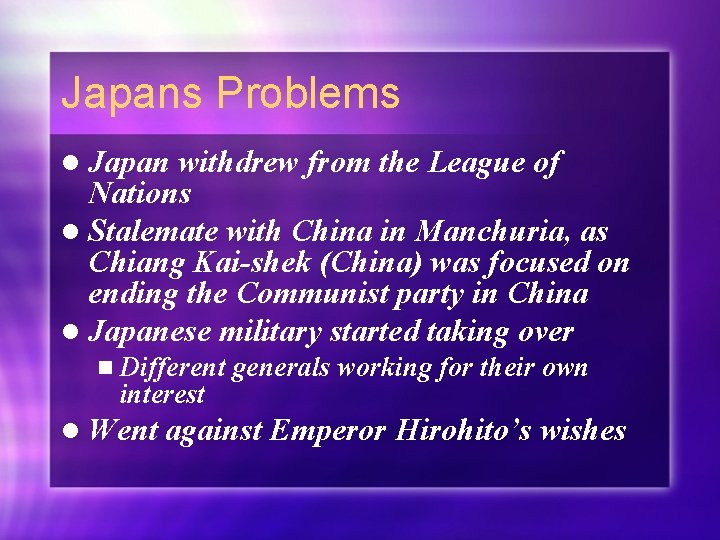 WWII Japan and The Pacific War in the