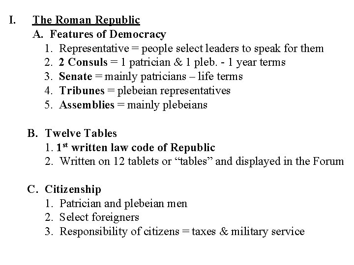 Conquests of the Roman Republic Notes WARM UP