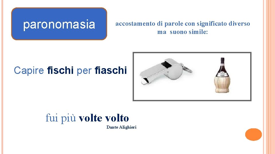 LE PRINCIPALI FIGURE RETORICHE Figure di suono onomatopea