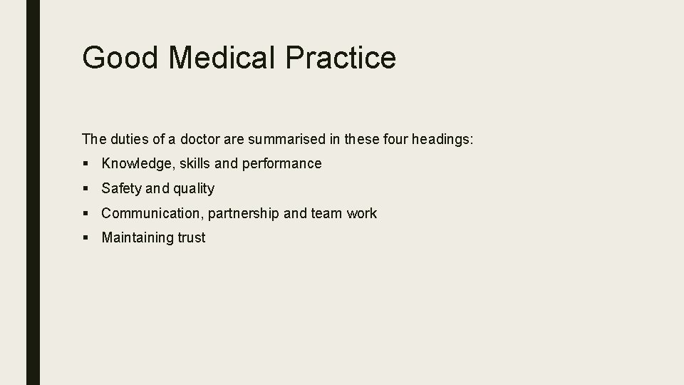 THE BMA THE GMC Overview Differences between the