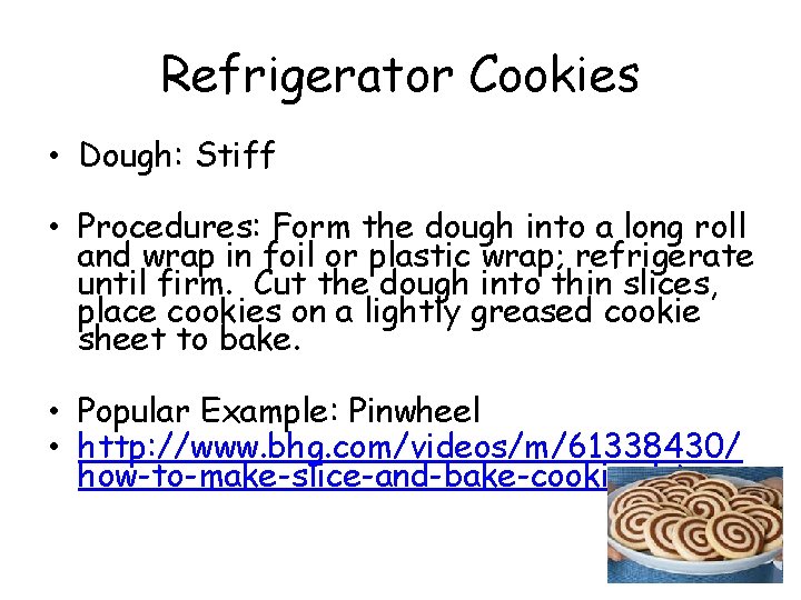 Molded Cookies Dough Stiff Procedures Break off small