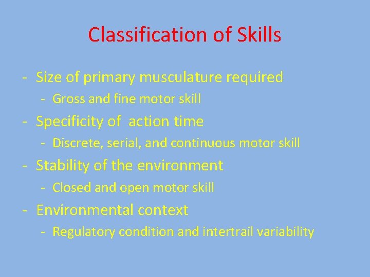 Motor Skills Ashira Hiruntrakul Ph D Important vocabulary