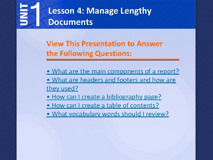 Word 2007 Business and Personal Communication How can