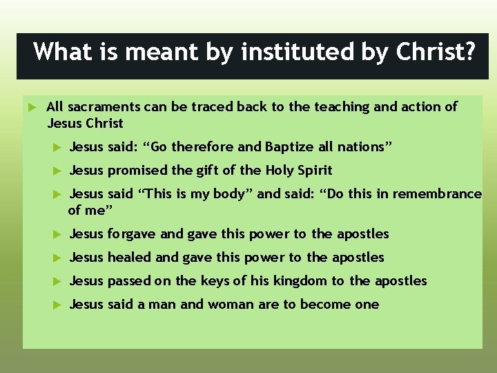 Comunicacin y Gerencia Sacraments 101 Chapter 12 The