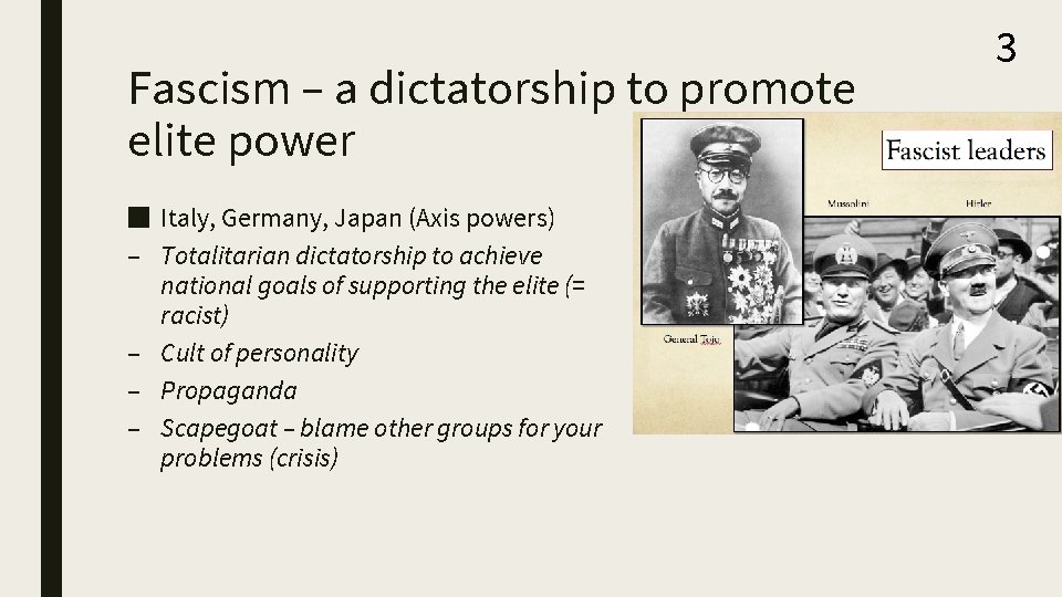 THE INTERWAR YEARS Top ten things you need