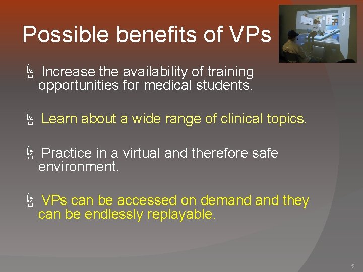 VIRTUAL PATIENT Computer based teaching CAMPUS SOFTWARE Srdjan