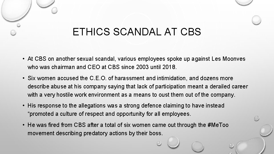 ETHICS SCANDAL PRESENTED BY INTRODUCTION There are five