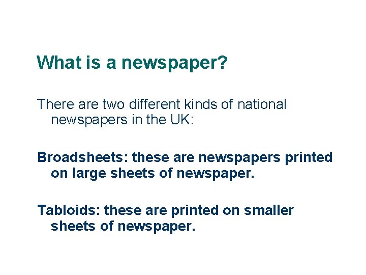 HOW TO WRITE A NEWSPAPER ARTICLE Miss L