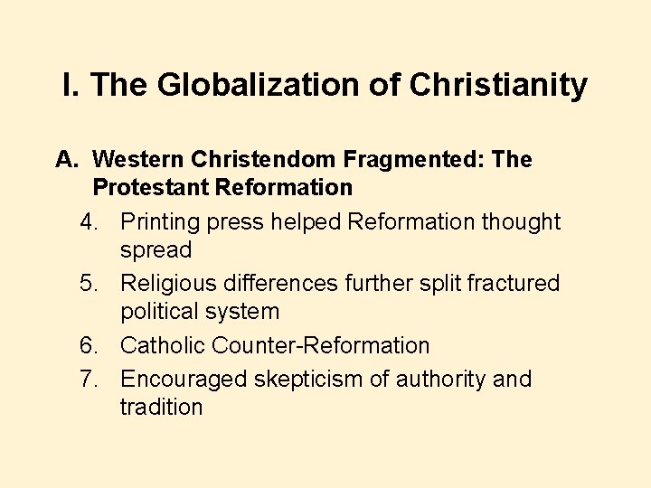 Cultural Transformations Religion and Science 1450 1750 I