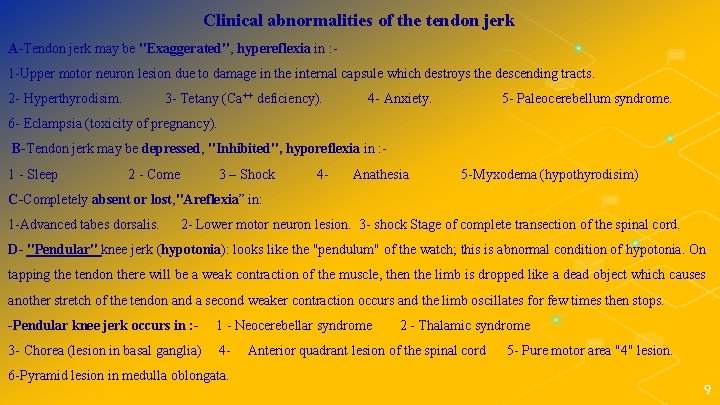Reflexes Practical Lab CNS Module By Prof Sherif