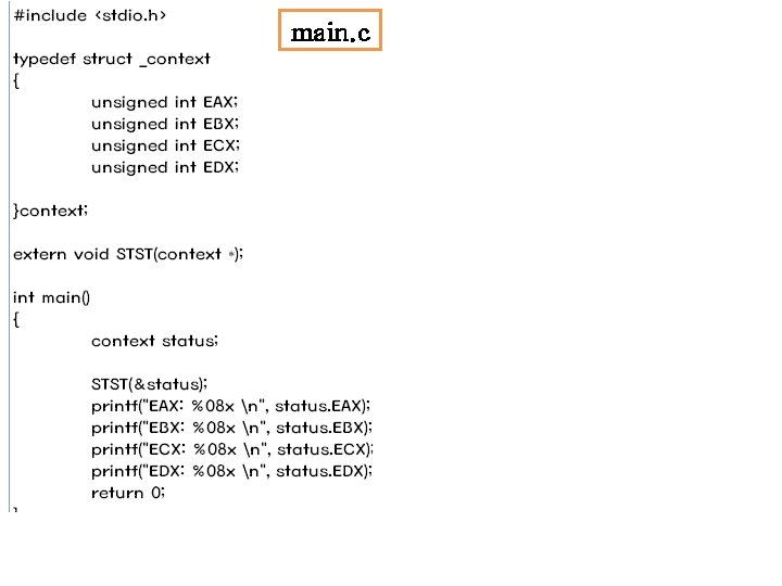 main c ma STST status 92 92 status