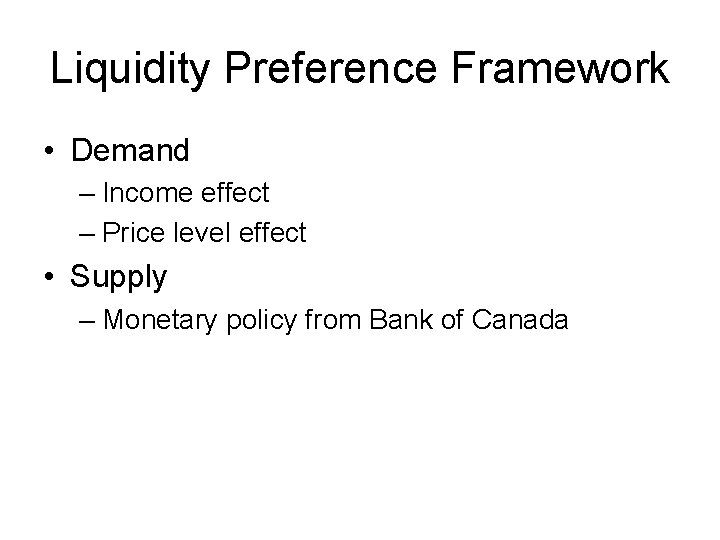 Chapter 5 The behavior of interest rate For