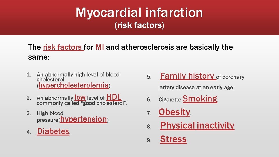 Complications of myocardial infarction PRESENTED BY AHMAD ALDOGHMI