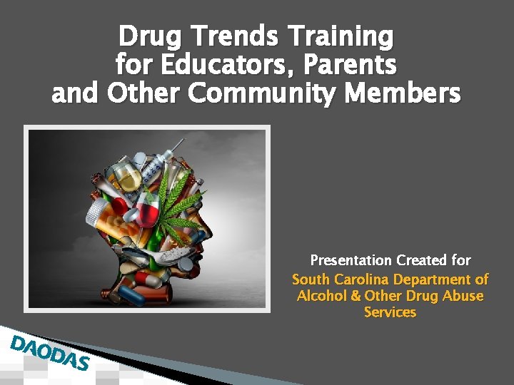 Drug Trends Training for Educators Parents and Other