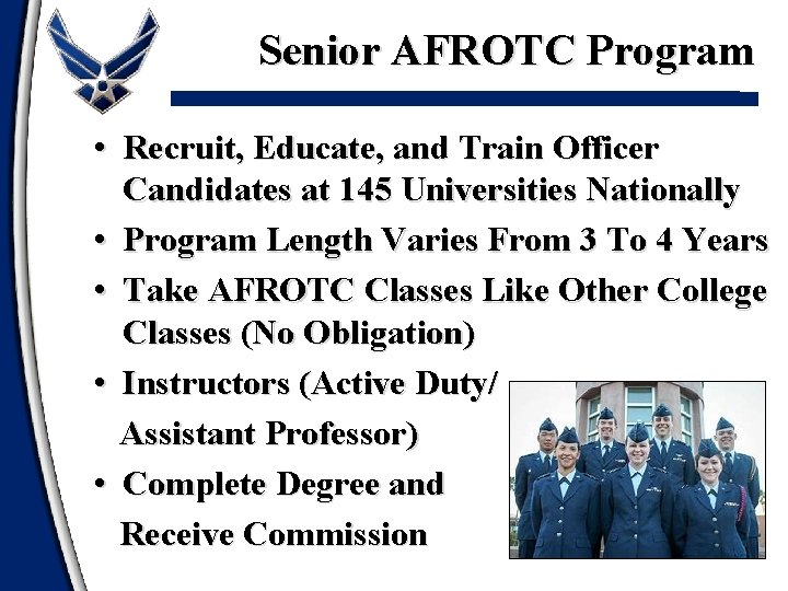 Col Brent Felix Unger USAF AFROTC Det 442