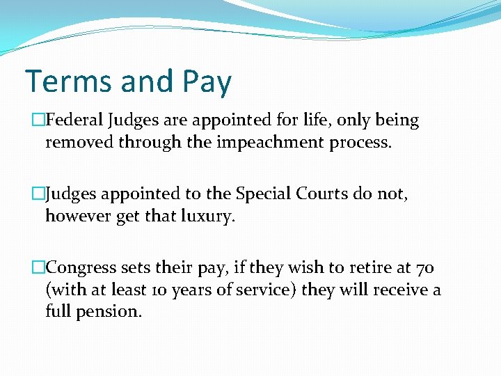 The Federal Court System Ch 18 The Basis