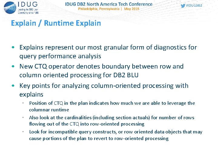 Monitoring BLU Acceleration In Depth David Kalmuk IBM