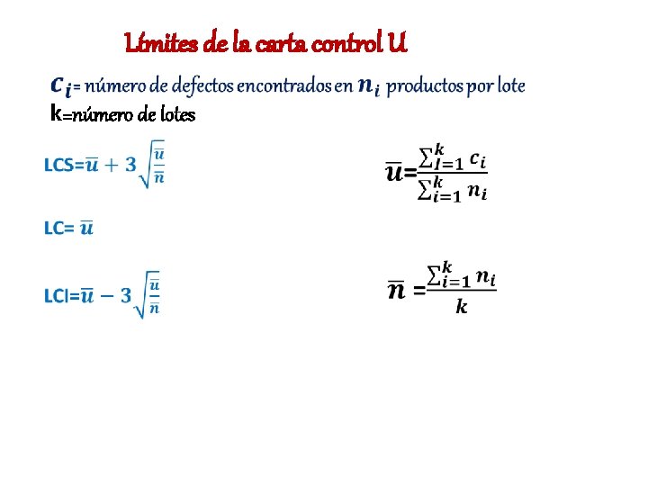CARTAS DE CONTROL C Y U Mat Jessica