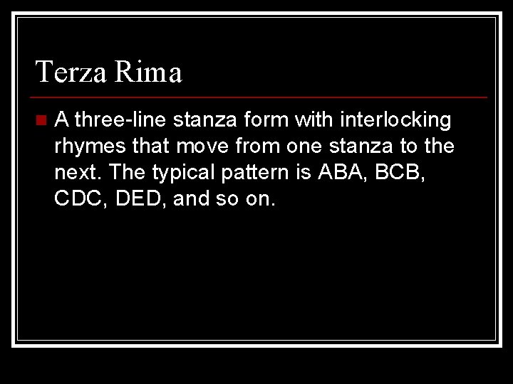 Dantes Inferno Background literary devices Allegory n A