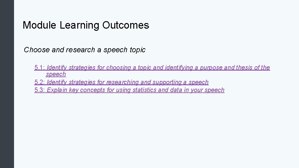 Public Speaking Module 5 Choose and Research a