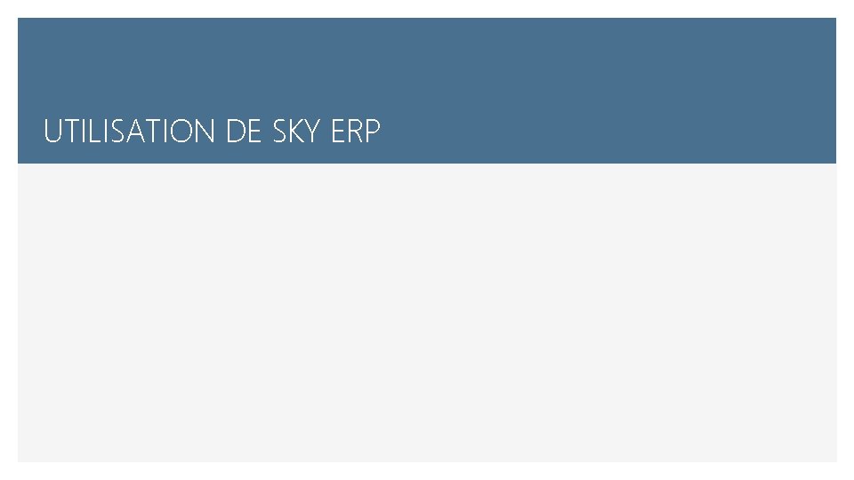 GESTION DES NOTES DE FRAIS AVEC SKY ERP