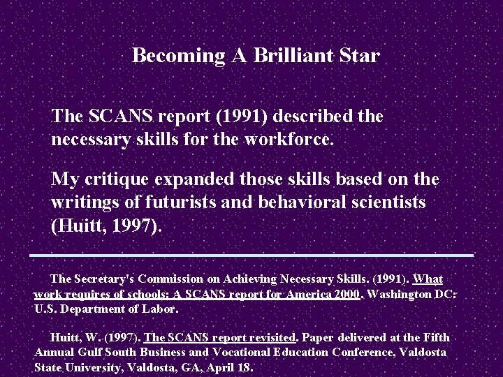 Becoming A Brilliant Star William G Huitt Ph