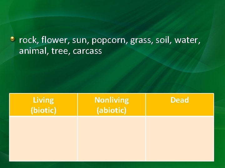 Ecology Ecology The scientific study of interactions between
