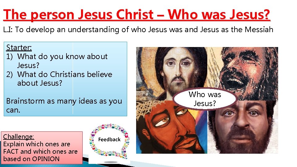 The person Jesus Christ Who was Jesus L