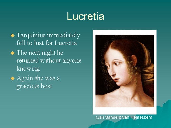 Lucretia Sandro Botticelli World History and Culture Social