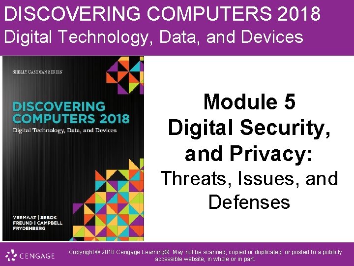 DISCOVERING COMPUTERS 2018 Digital Technology Data and Devices