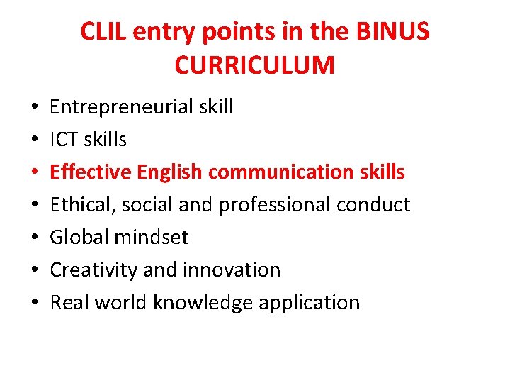 Writing the CLIL Syllabus From CILOs to Assessment