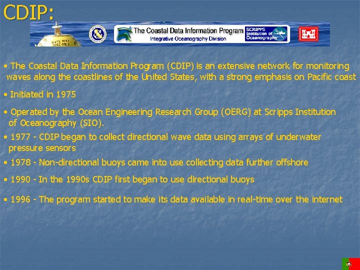 OPERATIONAL OCEANOGRAPHY How Wave Spectra vary over time