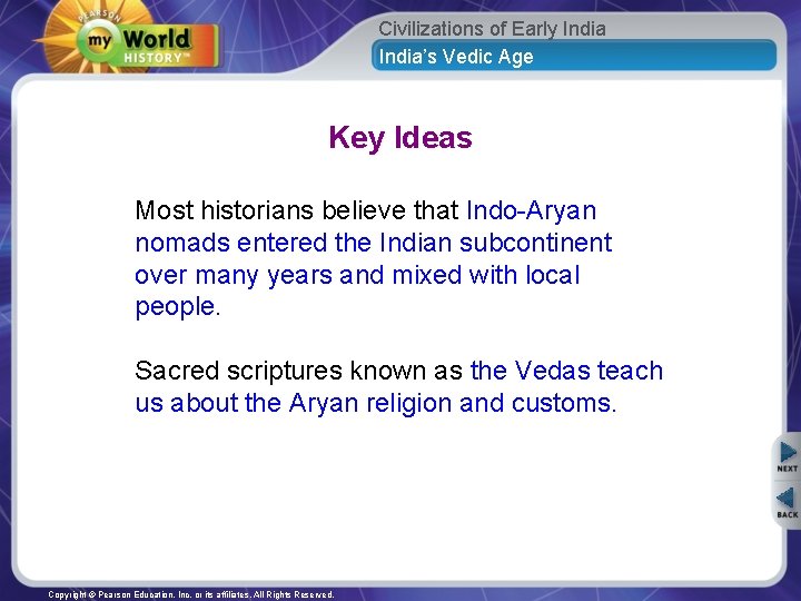 Civilizations of Early India and the Vedic Age