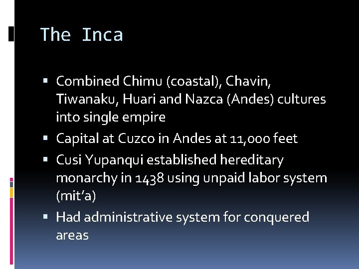 MESOAMERICA AND SOUTH AMERICA Similarities and differences of