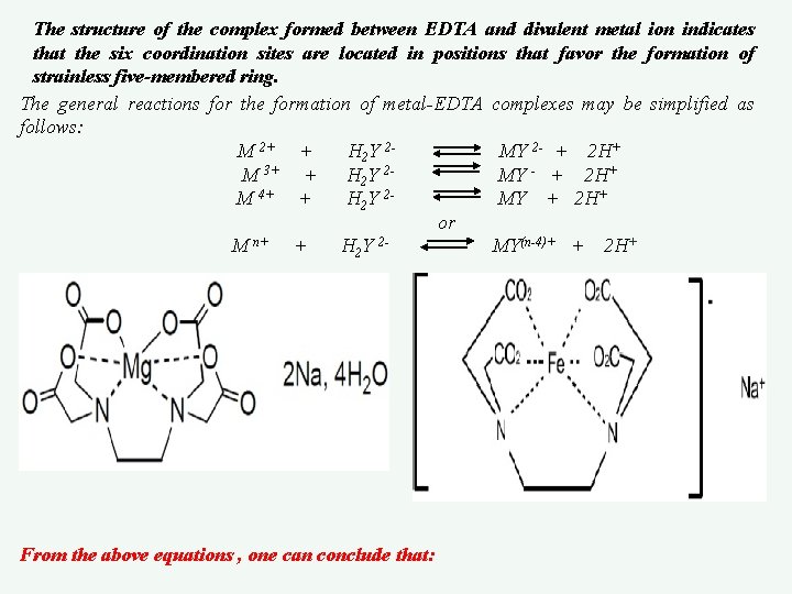 1 Titration with aminocarboxylic acid Classes of aminopolycarboxylic