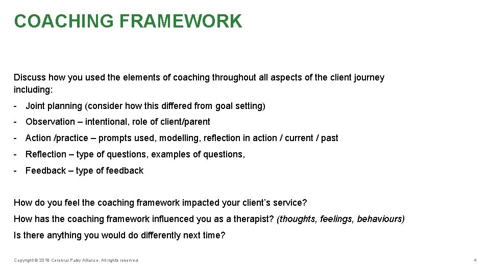 CASE STUDY COACHING IN THERAPY ADVANCED BACKGROUND INFORMATION