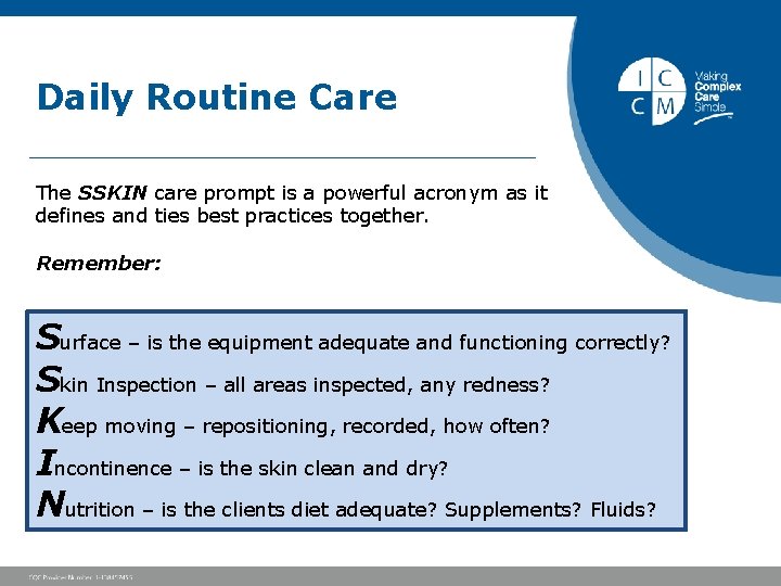 Skin Care Welcome to your Skin Care elearning